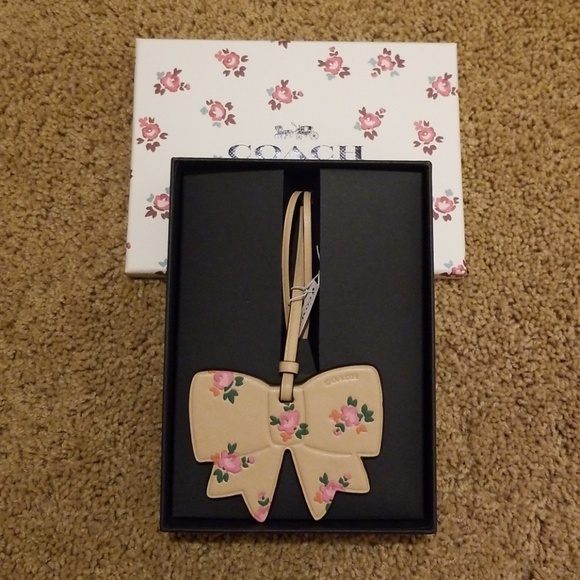 Coach | Accessories | Coach Bow Leather Charm | Poshmark